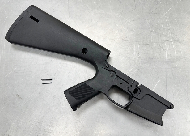 KE Arms - Black KP-15 Polymer Stripped Receiver w/ PDQ Cut #1-61-01-001-PDQ