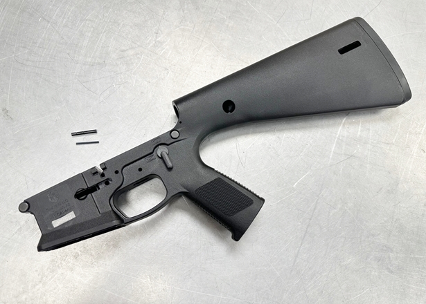 KE Arms - Black KP-15 Polymer Stripped Receiver w/ PDQ Cut #1-61-01-001-PDQ